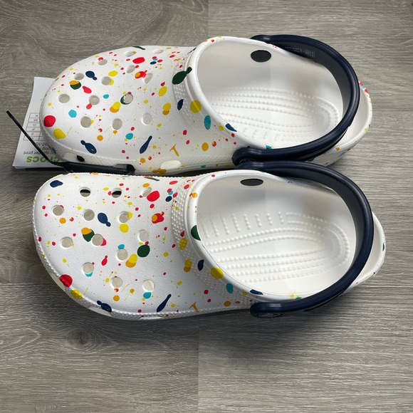 CROCS | Shoes | Crocs Paint Splatter Clogs | Poshmark